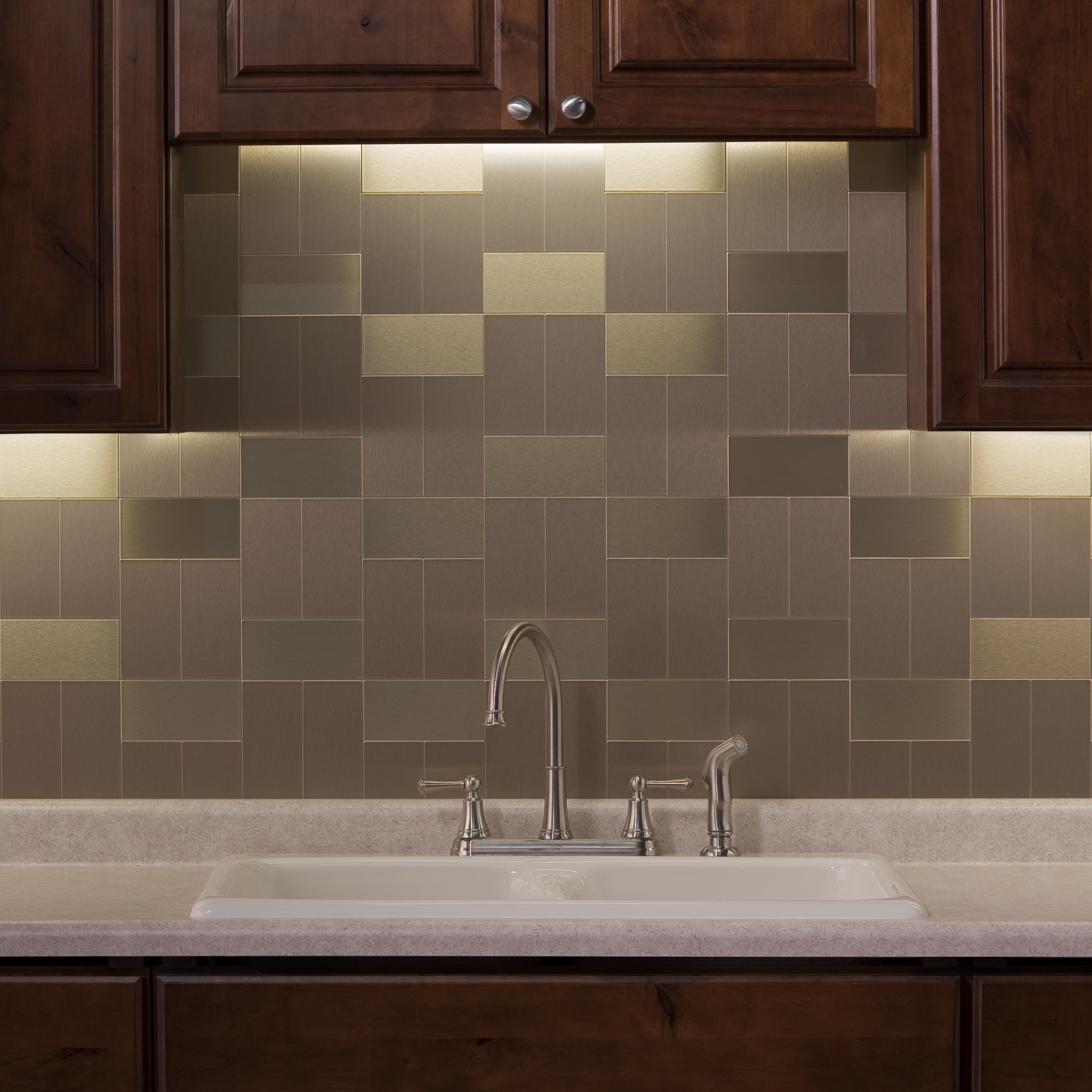 Aspect Peel And Stick Metal Backsplash Tiles Aspect Peel And Stick Metal Backsplash Tiles