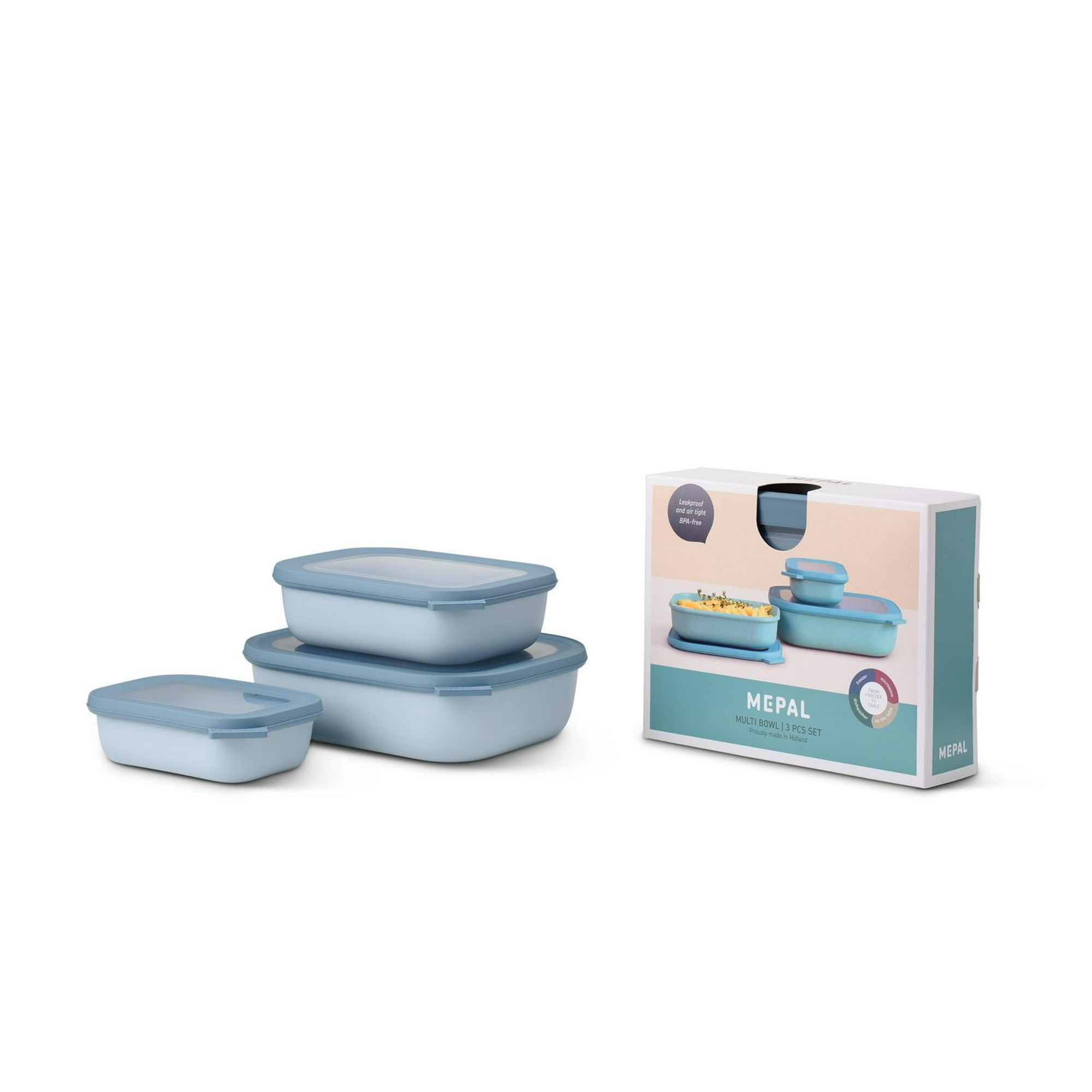 Click here for Mepal Cirqula Bowl Set 3pc Rectangular prices