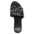 LAVRA Women's Rhinestone Slides Crystal Embellished Bling Sandals ...