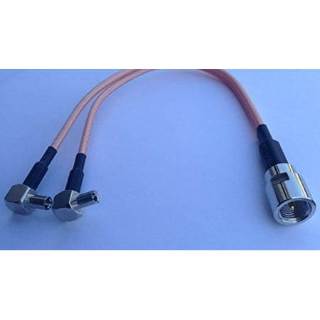 FME Male to Y Type 2X TS9 Male Right Angle Splitter Combiner Cable ...