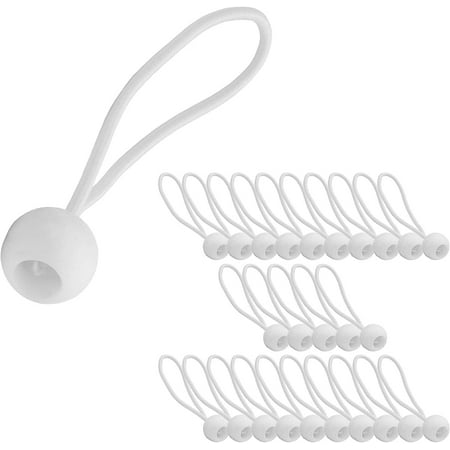 FanShow 25x Bungee Cords, Bungee Pack Bungee Hooks with Plastic Ball ...