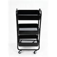 Mainstays 3 Tier Metal Laundry Cart, Rich Black, Easy Rolling - Walmart ...