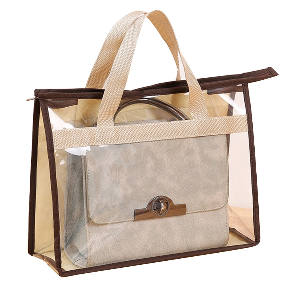 Handbags Organizer Non-Woven Fabric Clear Purse Handbag Storage Bag ...