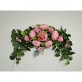 HAOSHICS Artificial Floral Peony Swag Fake Silk Flowers Swag Colorful ...