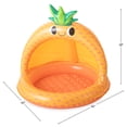 Funsicle Pineapple Pal Shaded Inflatable Kids Splash Pool, 40" x 40" x ...
