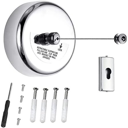 Retractable Clothesline, 9.2 FT 304 Stainless Steel Heavy Duty ...