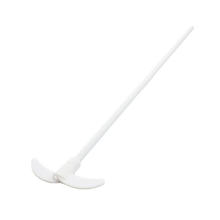 White PTFE Coated Steel Core 7mm Dia Bar Stirring Rod 350mm Length ...