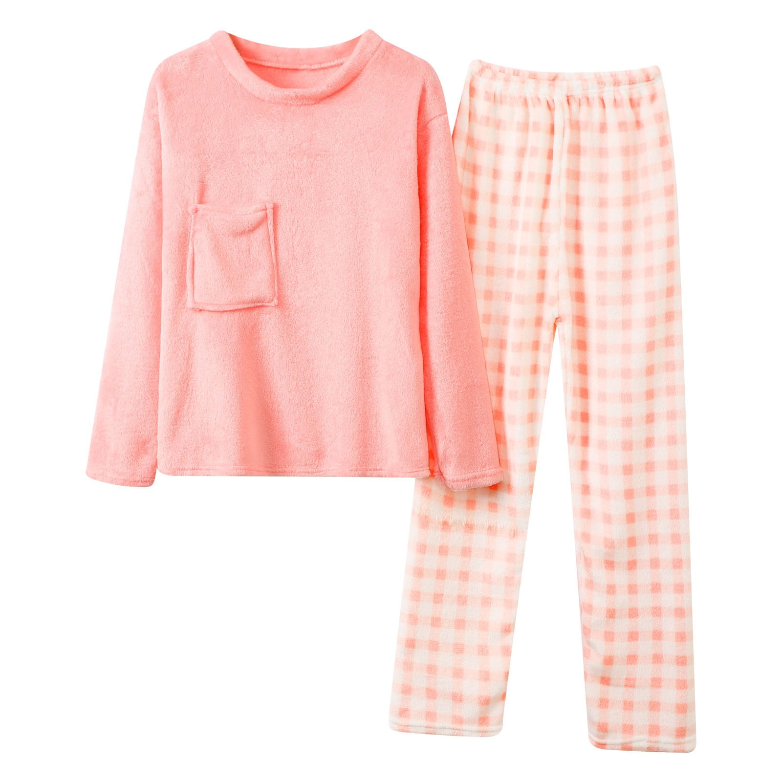 Click here for Feolixe Womens Flannel Pajama Set Cozy Cute Cartoo... prices