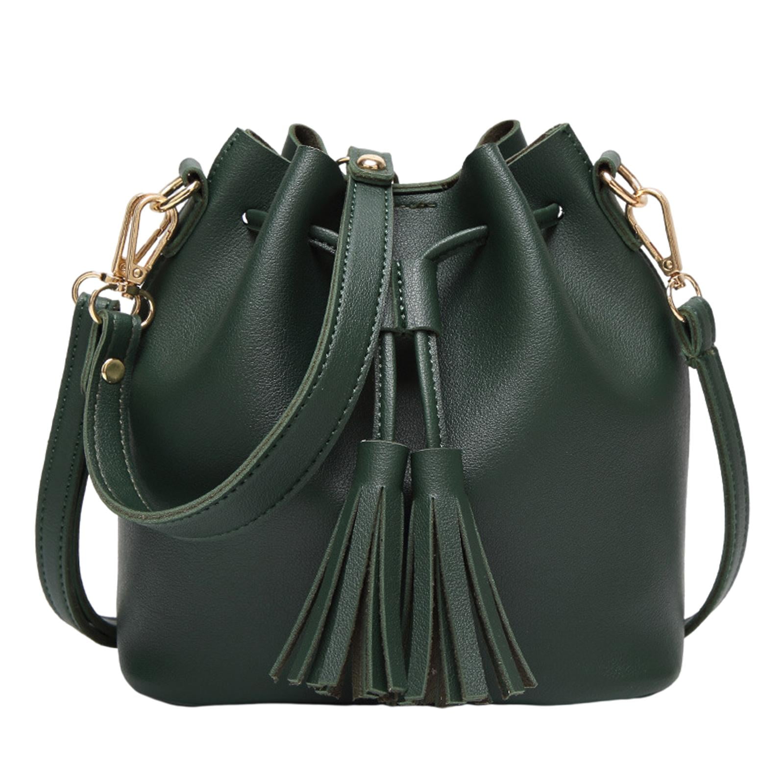 Click here for Yinanstore Bucket Shoulder Drawstring Bag Leather... prices
