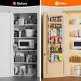 6-Tier Over the Door Pantry Organizer, Delamu Metal Over the Door ...