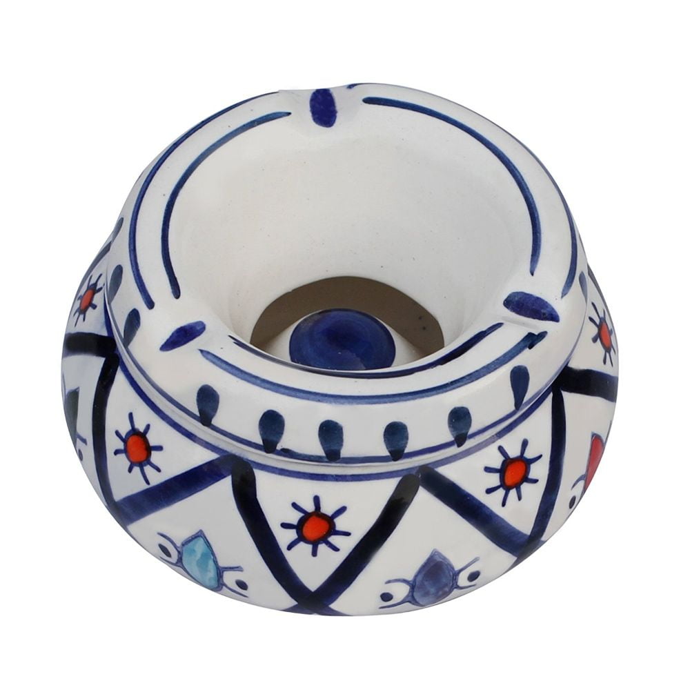 Moroccan Handmade Ash Tray With Lid In Ceramic - Walmart.com