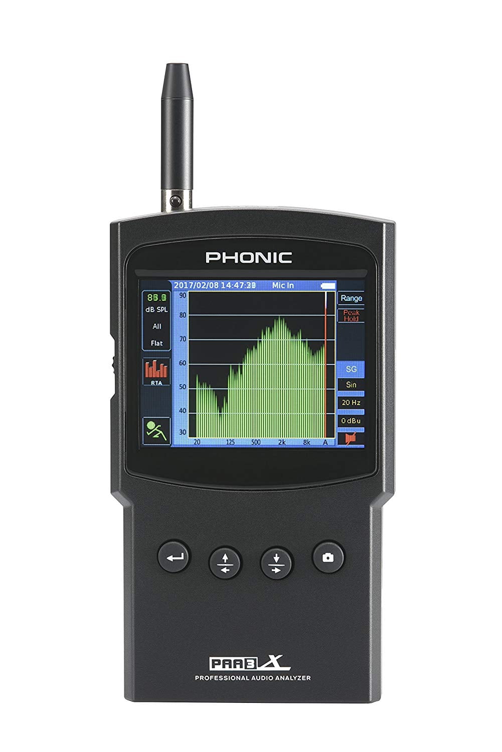 Phonic PAA3X Professional Handheld Audio Analyzer with USB and Speaker ...