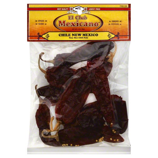 El Club Mexicano New Mex Chili Pods, 3 oz - Walmart.com
