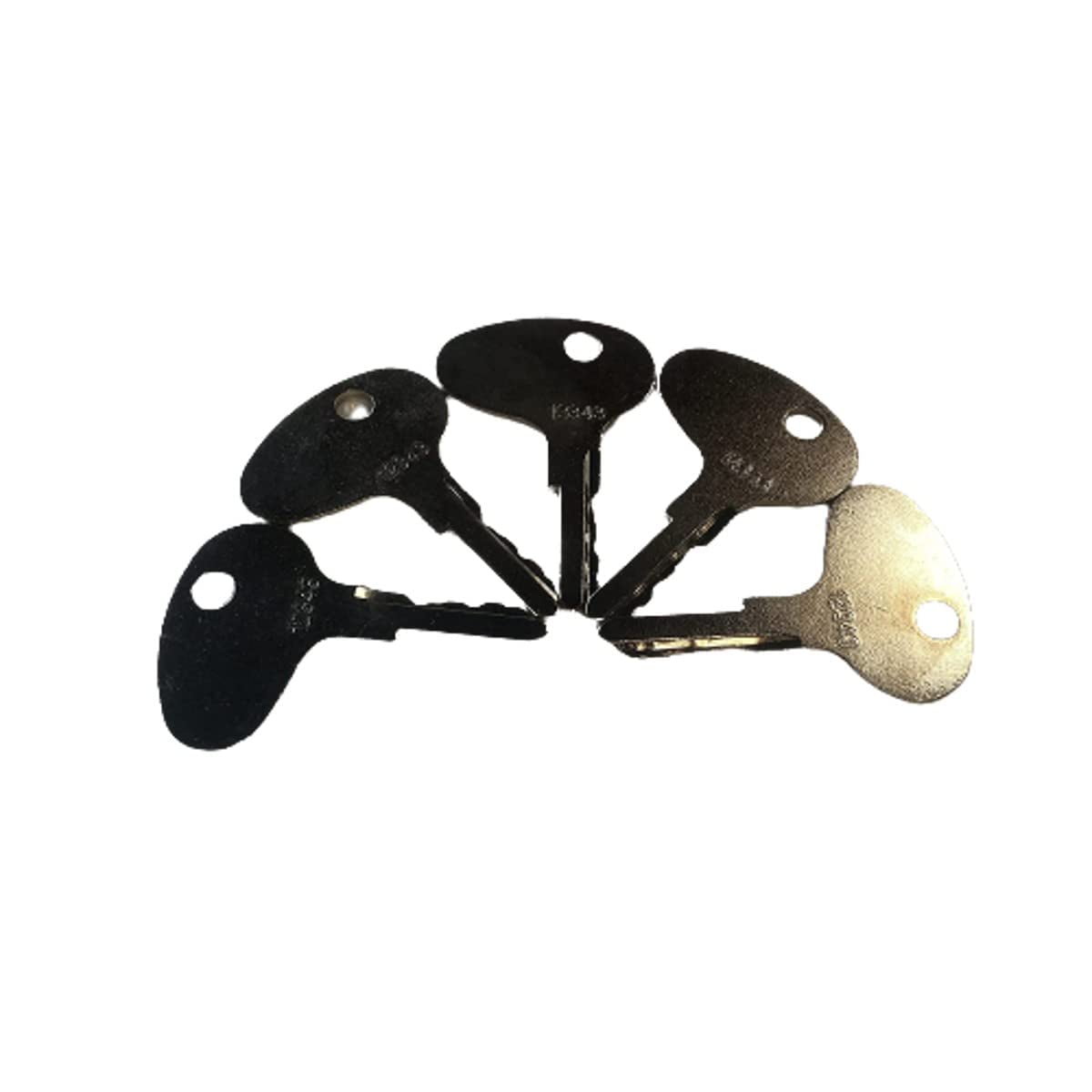 5PK 12343 Keys Fit Mitsubishi Forklift Dozer Tractor International Cat ...