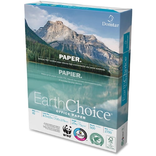 Domtar EarthChoice Office Paper 1/Ream 500/EA - Walmart.com