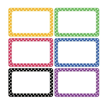 LotFancy 500Pcs Name Tag Stickers, 3.5x2.25 in Adhesive Blank Labels ...