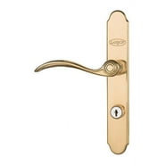 Larson Certified Mortise Handled Storm Door with Inside Key Lock, Brass ...