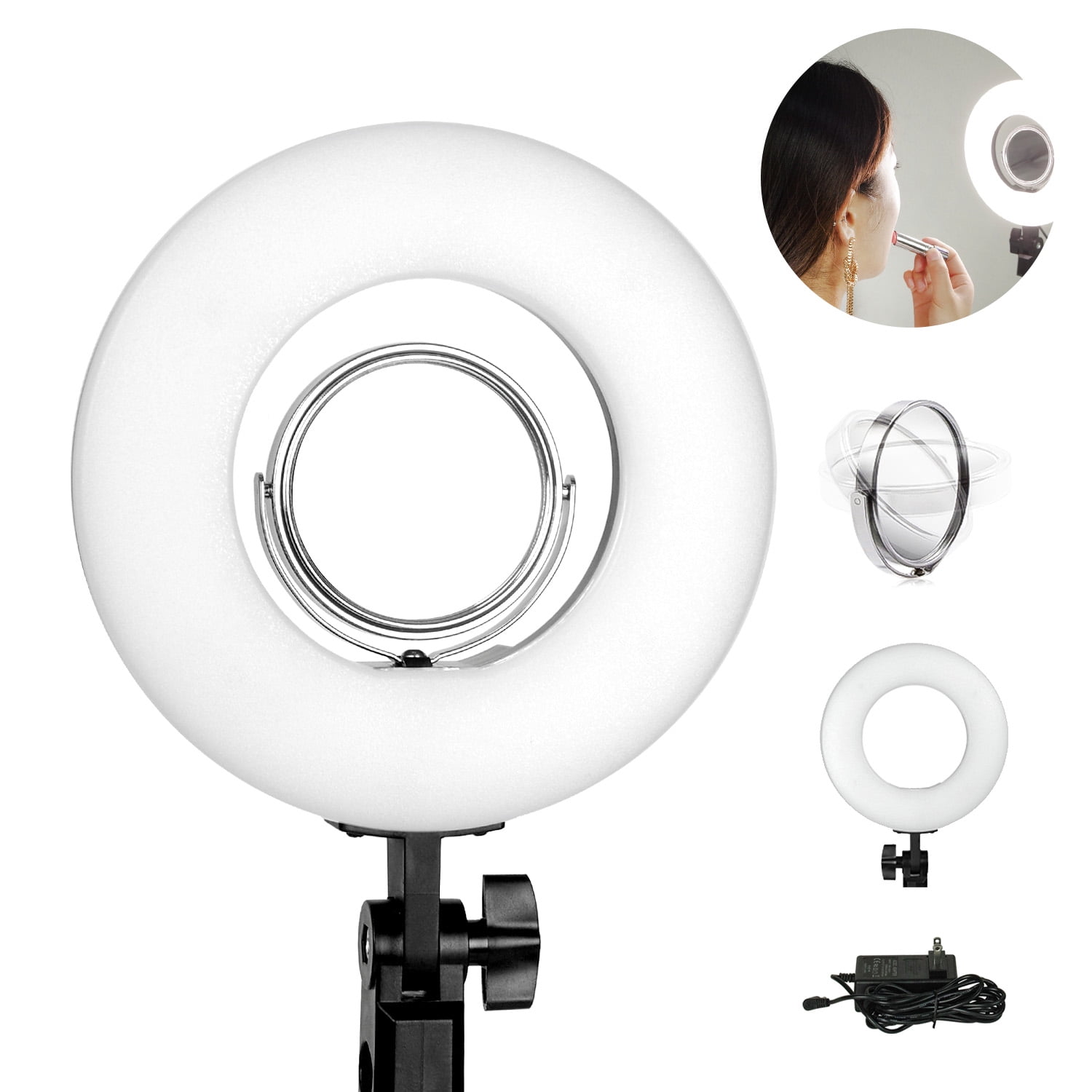 8" LED Ring Light - Dimmable 5500K - Makeup Youtube Vlog Product ...