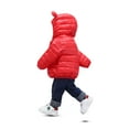 HILEELANG Toddler Boy Girl Winter Cute Puffer Jacket Coats Light Weight Padded Outwear Red 4T ...