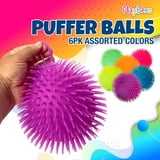 Playbees Soft Spiky Puffer Balls - 6-Pack - 5.5 Inch Sensory Stress ...