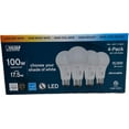 Feit Electric, LED Light Bulbs, 17.5W, Dimmable 4 Pack - Walmart.com
