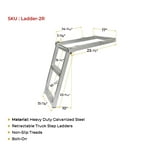 Free Shipping! 2 Rung Pull-Out Trailer Step Ladder Folding Truck Step ...