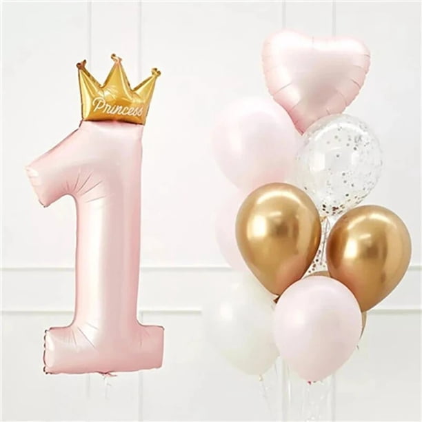 Globos de papel de aluminio con número de corona de princesa de 40 ...