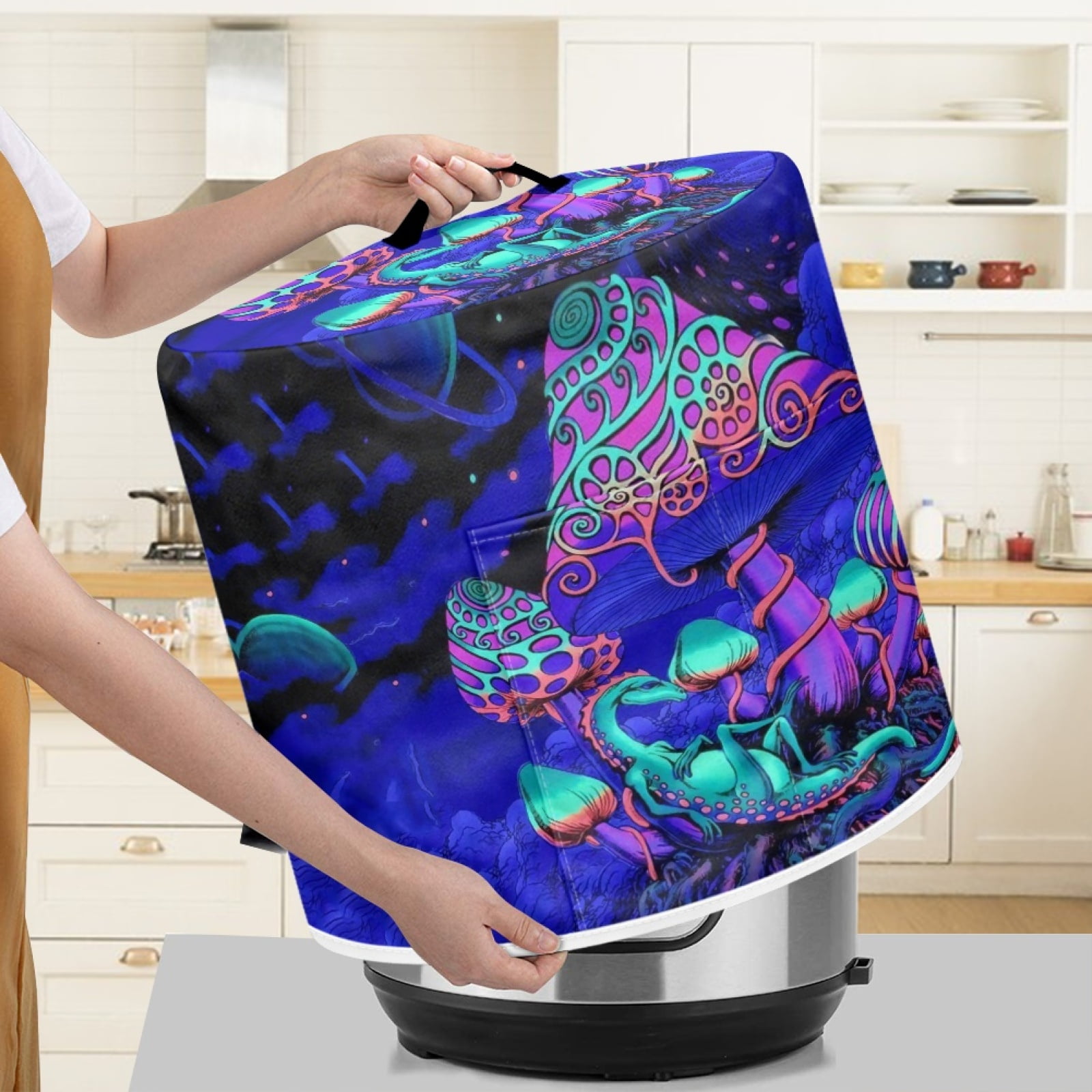 Xoenoiee Trippy Mushroom Pattern Kitchen Appliance Dust Cover with ...