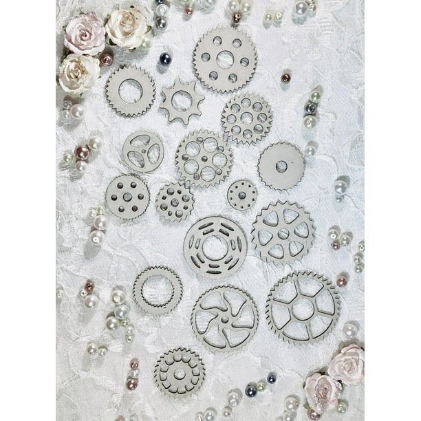 Scrapaholics Laser Cut Chipboard 1.8Mm Thick-Cogs, 16/Pkg, .75"-2 ...