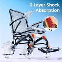 39LB Ultra Lightweight Foldable Electric Wheelchair - 20 Miles Travel ...