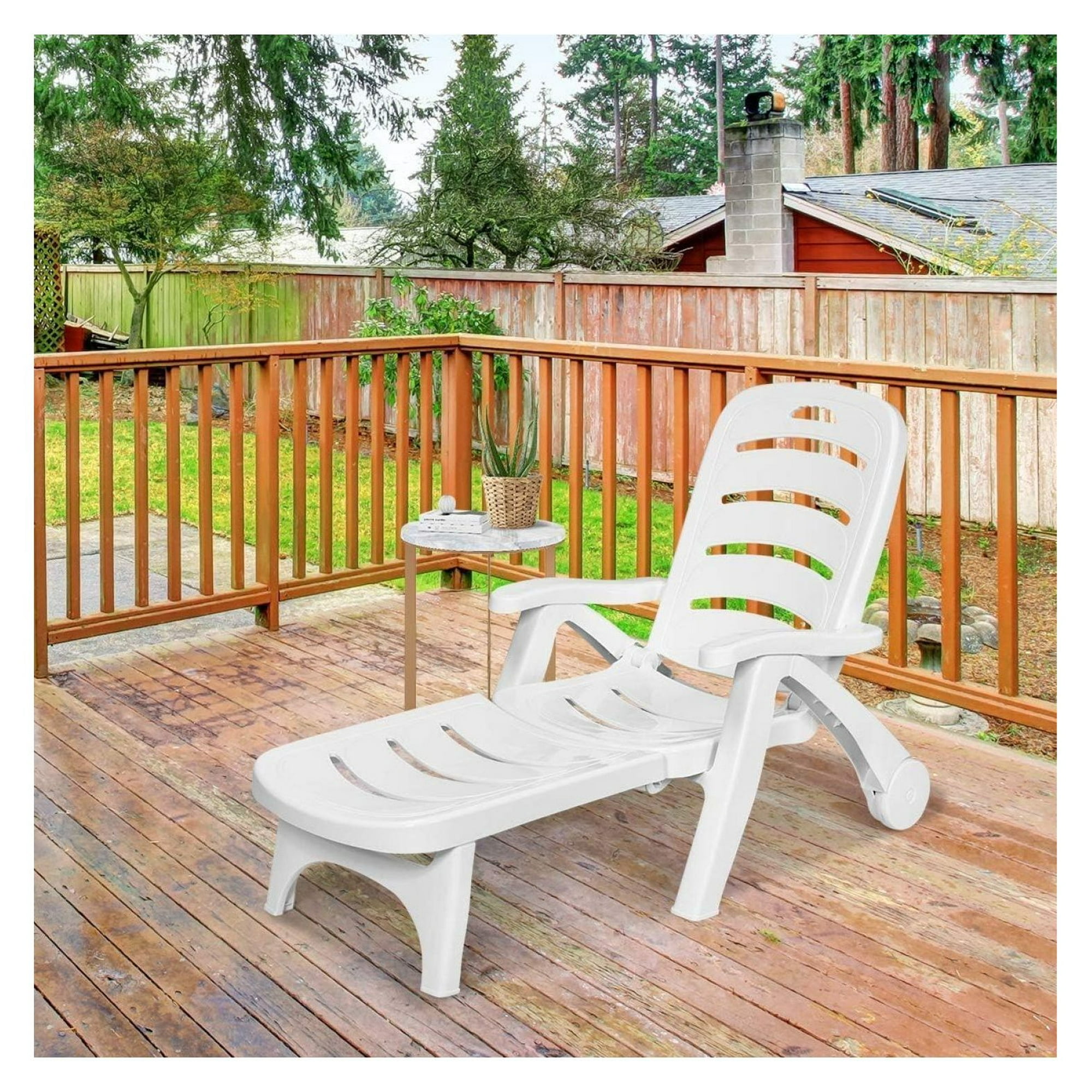 Plastic Beach Chair FF-024: Stylish, Durable & Comfortable Lounger