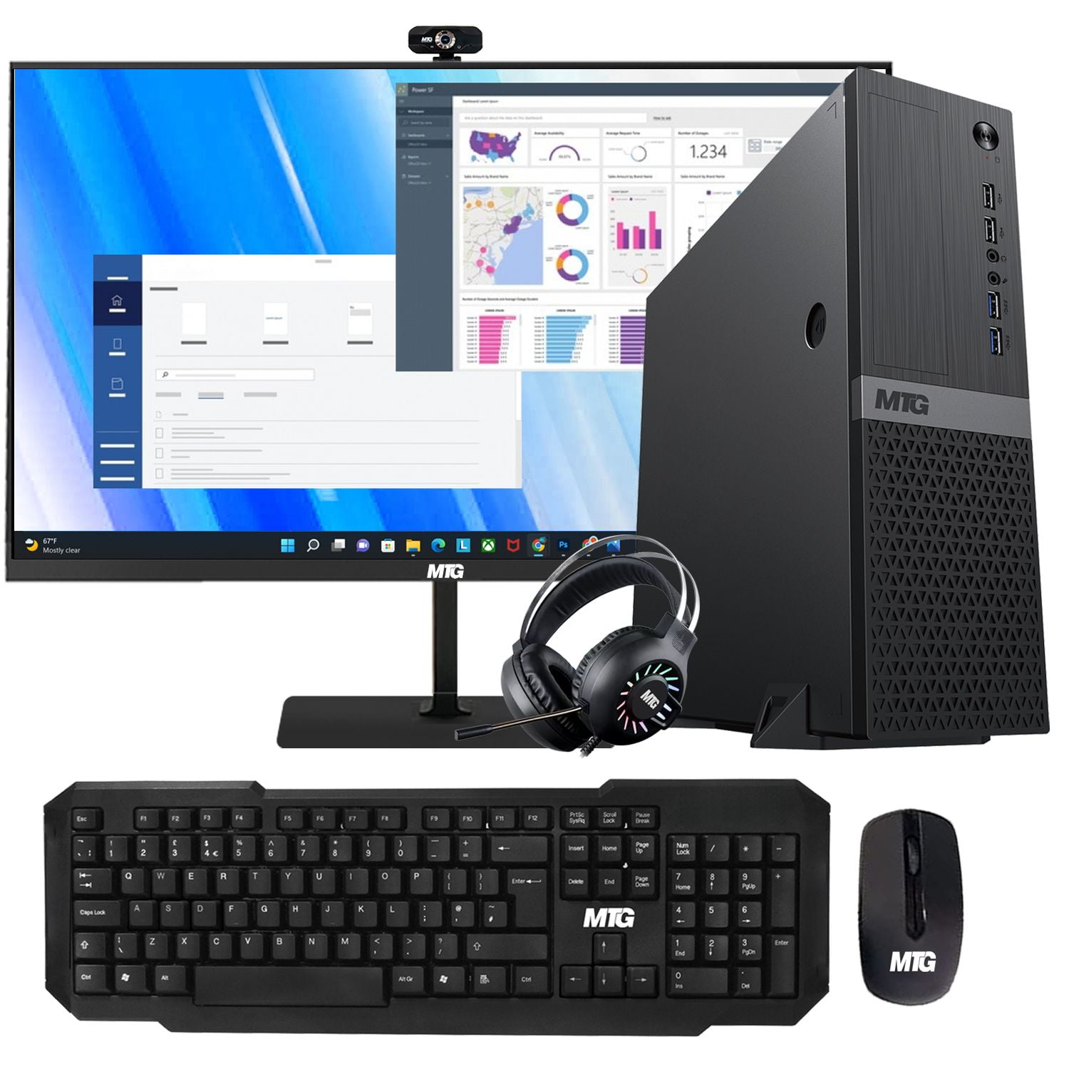 Computer Desktop PC MTG Aurora - Intel Core i7 4th Gen, 16GB Ram DDR4 ...