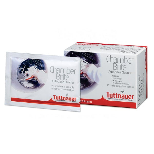 Tuttnauer Chamber Brite Powdered Autoclave Cleaner in Premeasured ...