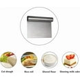Stainless Steel Food Scraper And Chopper Large Griddle Spatula Kitchen ...