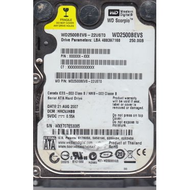 WD3202ABYS-01B7A0, DCM HARNNTJAAN, Western Digital 320GB SATA 3.5 Hard ...