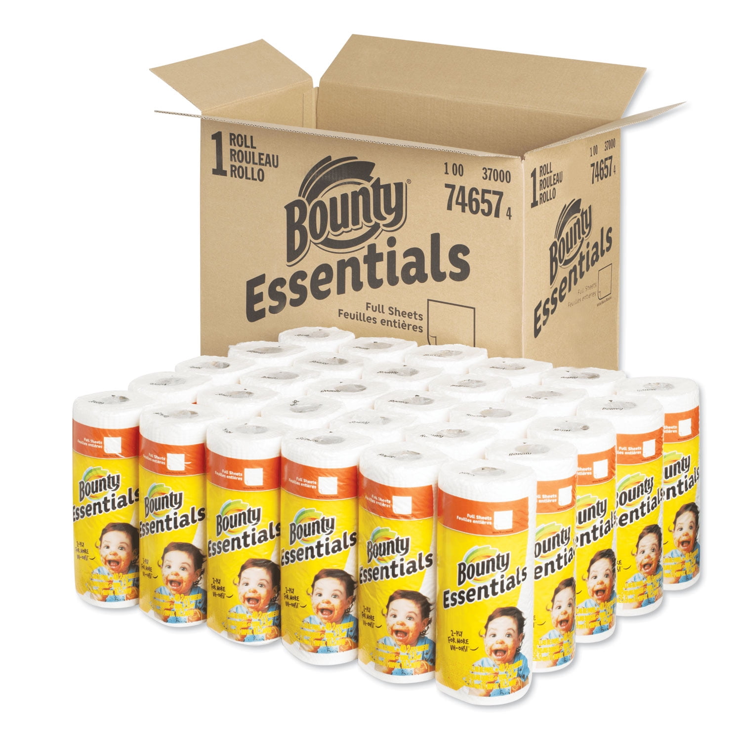 Bounty® Essentials Paper Towels, 40 Sheets/roll, 30 Rolls/carton ...