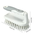 Weloille Durable White Plastic Shoe Brush with Hard Bristles for ...