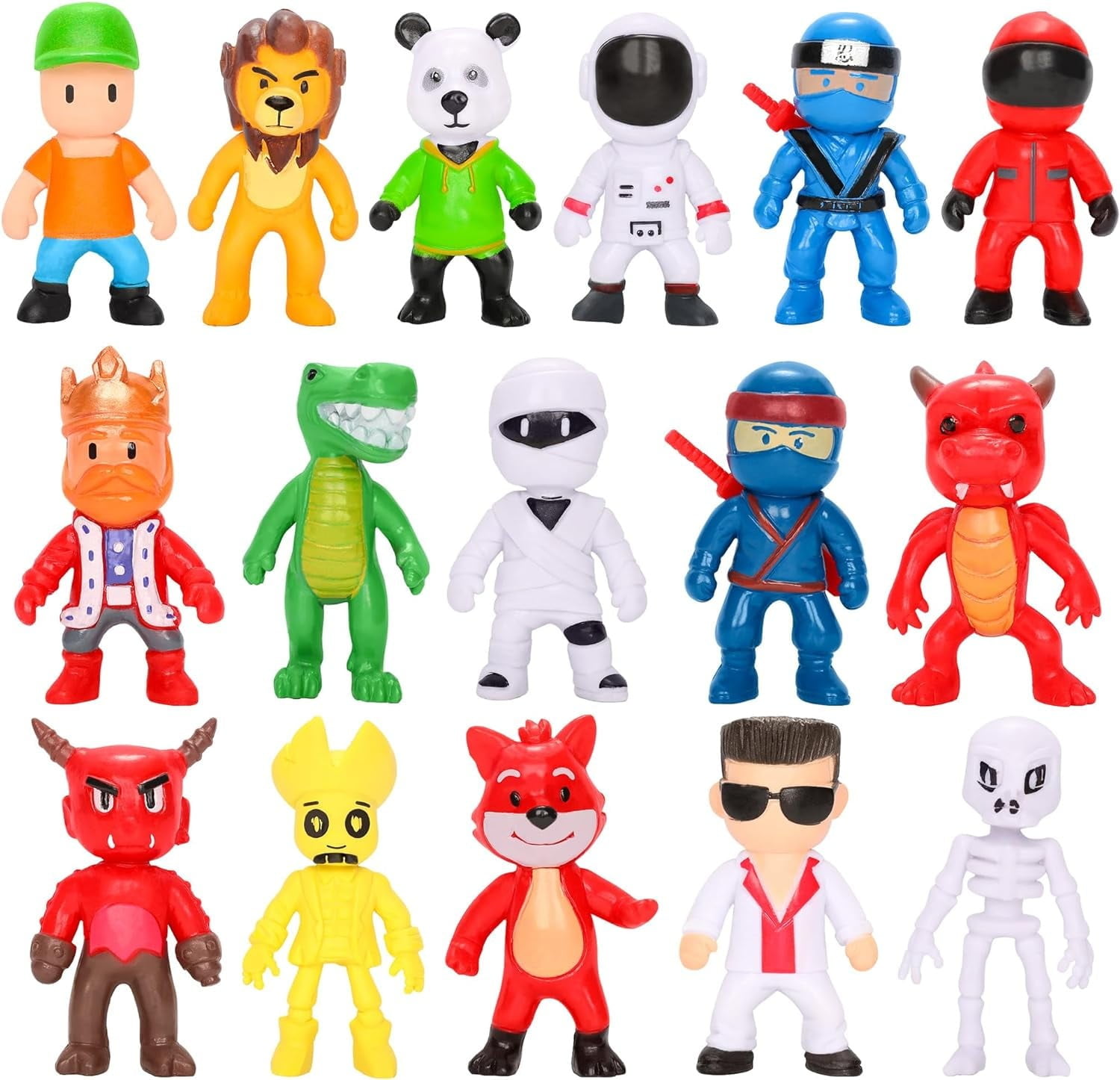 KEVCHE 16 Piezas Stumble Guys Figuras Juguetes, Figuras de Stumble Guys ...