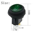 1pcs Waterproof Button with 12V 220V Light Rocker Switch Opening 20MM ...