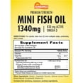 Mini Fish Oil Softgels 1300mg | 60 Count | Lemon Flavor | Non-GMO and ...