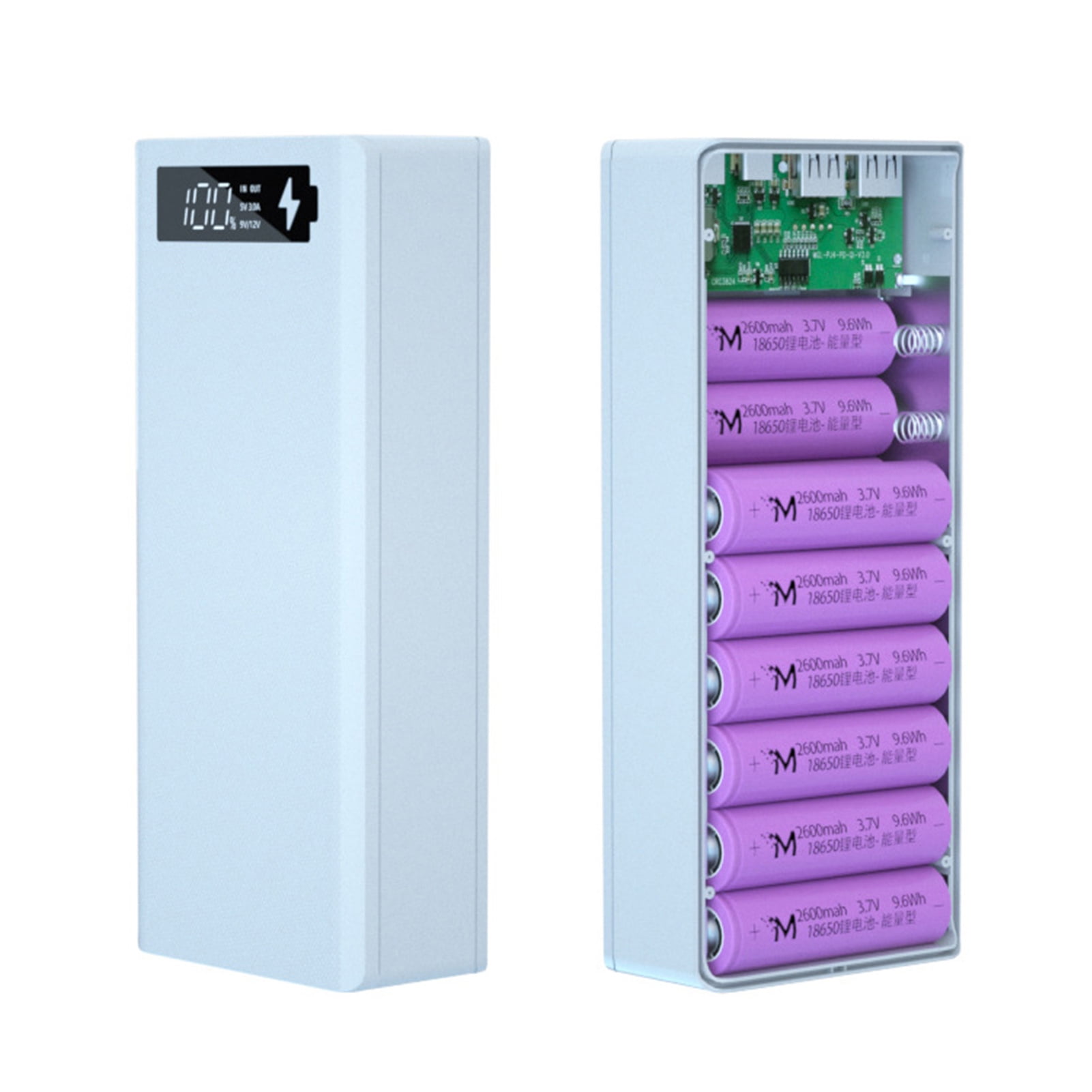 Waroomhouse Battery Charger Case Detachable Design 5 Interfaces LCD ...