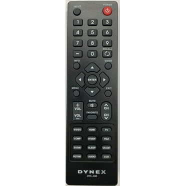 Genuine Dynex DX-RC01A-12 TV Remote Control Compatible with Most Dynex ...