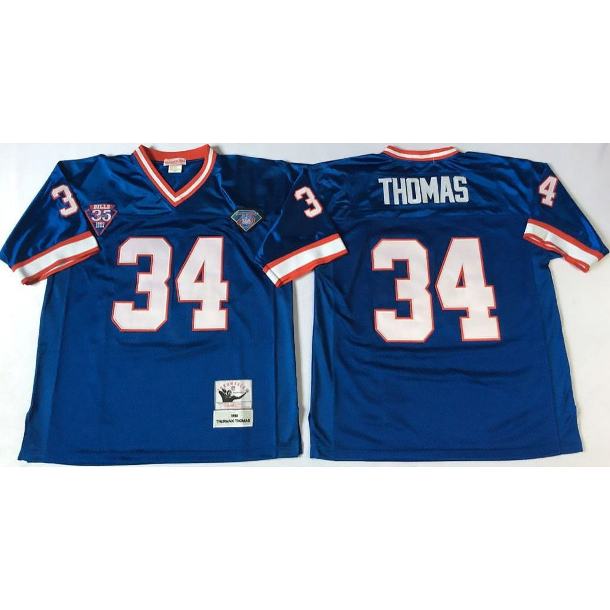 Click here for Mens Buffalo Bills Thomas #34 Vintage Football Jer... prices