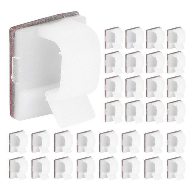 Cable wire clip 50pcs Self-adhesive Cable Wire Fixing Clips Wall Mount ...