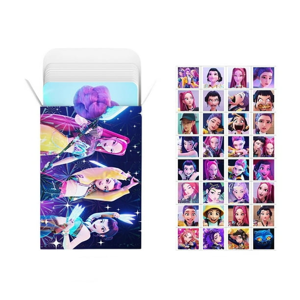 92 Kpop Demon Hunters Holographics Cartoon Photo Cards,Huntrix ...