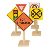 Creative Minds Deluxe International Traffic Signs with Wooden Bases ...