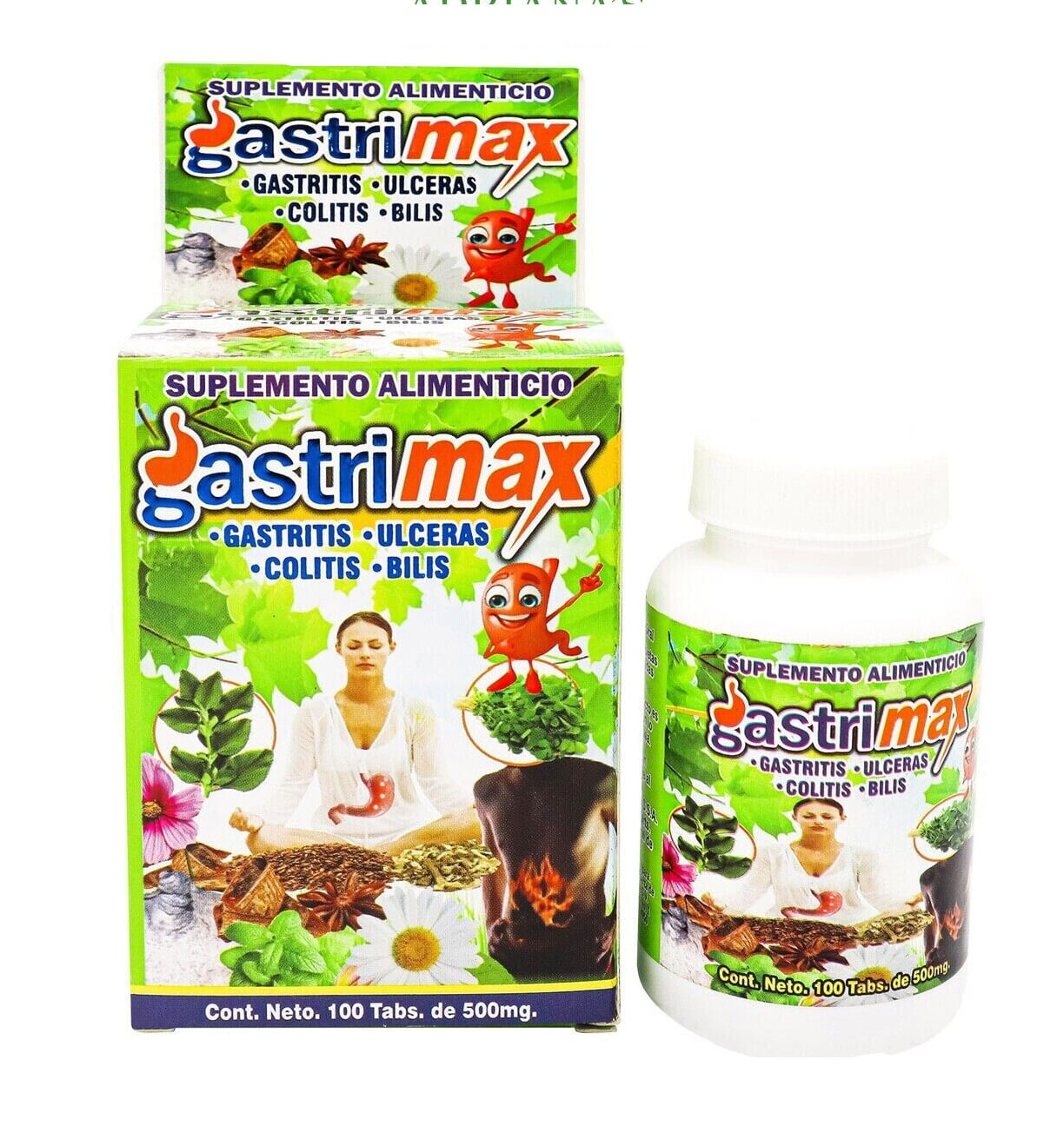 Gastrimax Tab 500mg Colitis, Acidez, Gastritis, Philippines | Ubuy