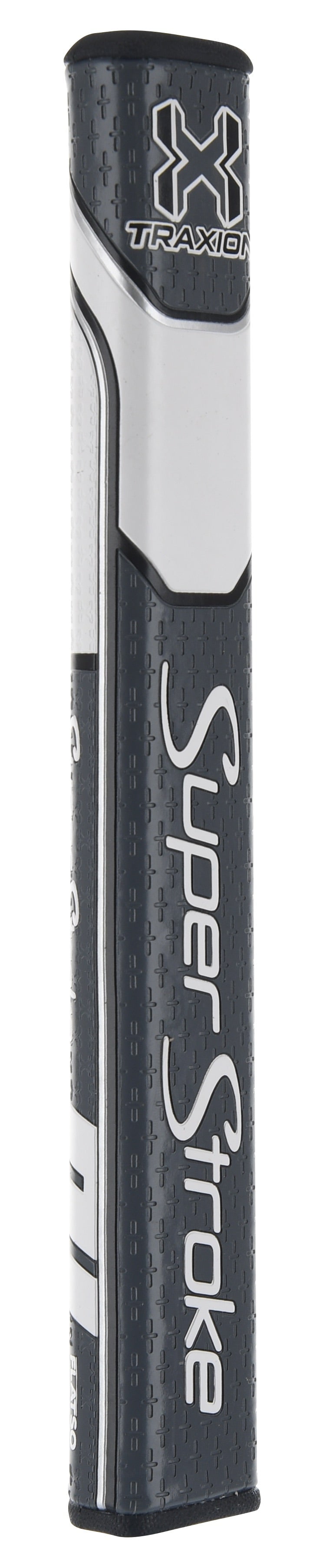 SuperStroke Traxion Flatso Golf Putter Grip, Gray/White (Flatso 3.0 ...