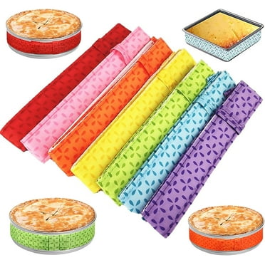 4-Piece Bake Even Strip,Cake Pan Dampen Strips,Super Absorbent Thick ...
