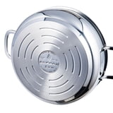 Stainless Steel Low Stockpot with Glass Lid 4.2-qt. (4 L) Soup Pot Low ...